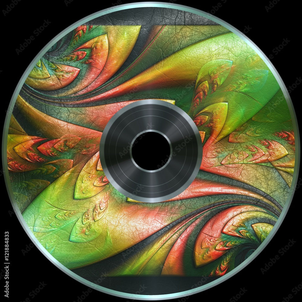 Premade digital media disc render Stock Illustration | Adobe Stock