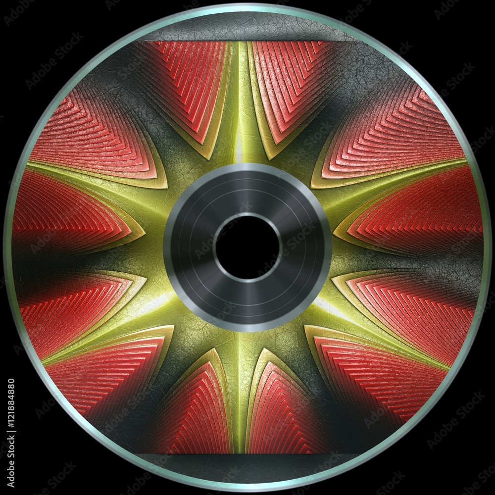 Premade digital media disc render Stock Illustration | Adobe Stock
