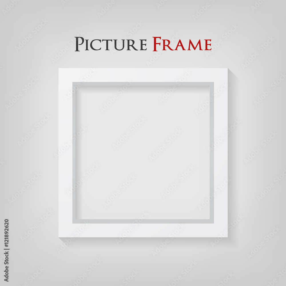 shape-3D Picture Frame Design. Perfect for your presentations. Vector ...