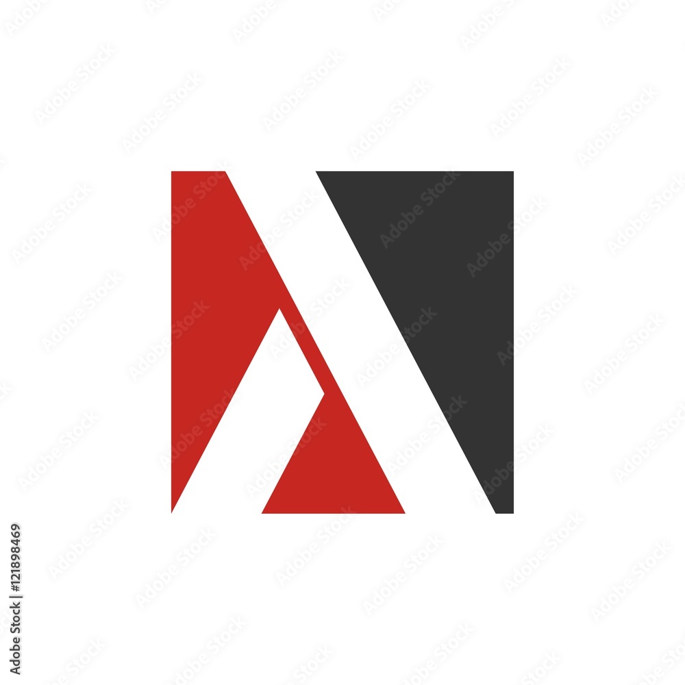 AA letter abstract logo design Stock Vector | Adobe Stock