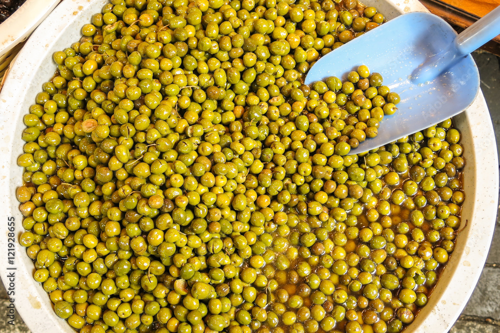 Typical olives in Istambul, Turkey Stock-Foto | Adobe Stock