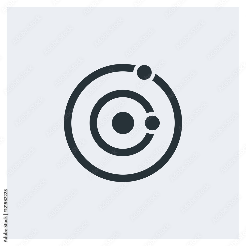 Orbit icon, image jpg, vector eps, flat web, material icon, icon with ...