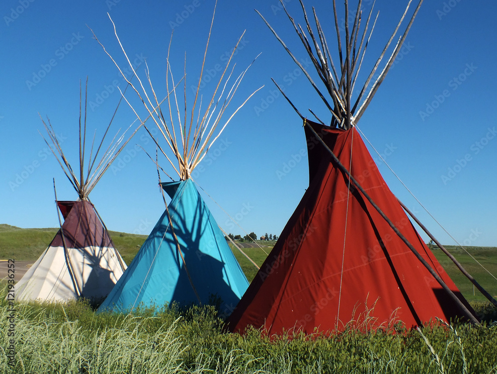 Plains Indian Teepees Stock Photo | Adobe Stock