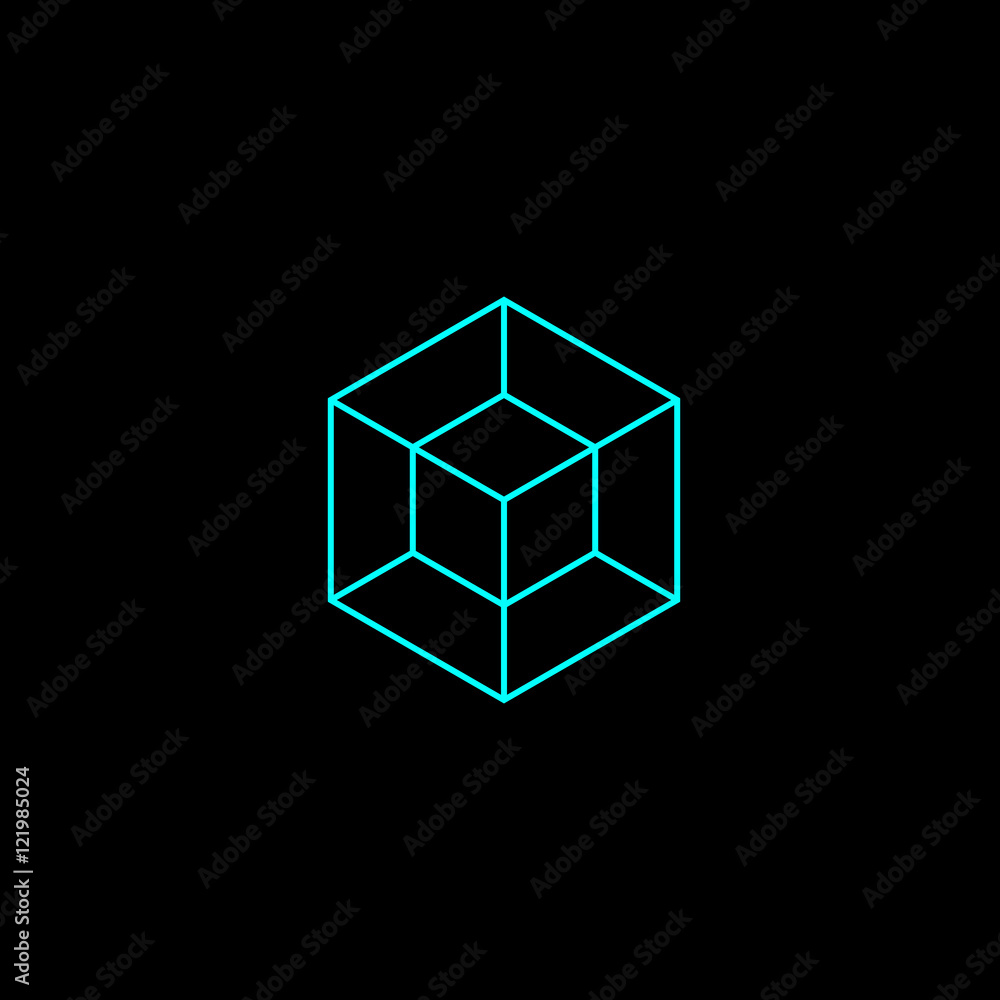 cube minimal logo concept, vector logo template Stock Vector | Adobe Stock