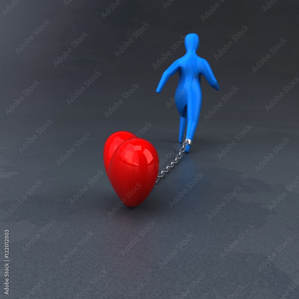 Burden symbol - 3D Illustration Stock Illustration | Adobe Stock