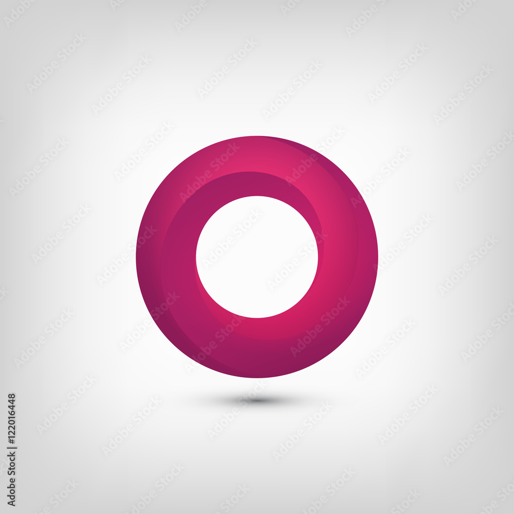 Impossible Circle. Impossible Object. Logo Template. Vector ...