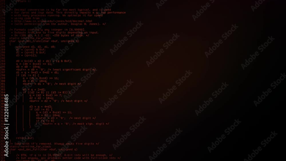 Simple Source Code Scrolling Animation From Public Domain After A While The Text Scrolls On