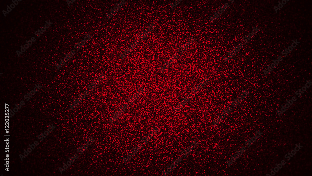 sparkling dark red glitter lit by a bright spotlight with a dark ...