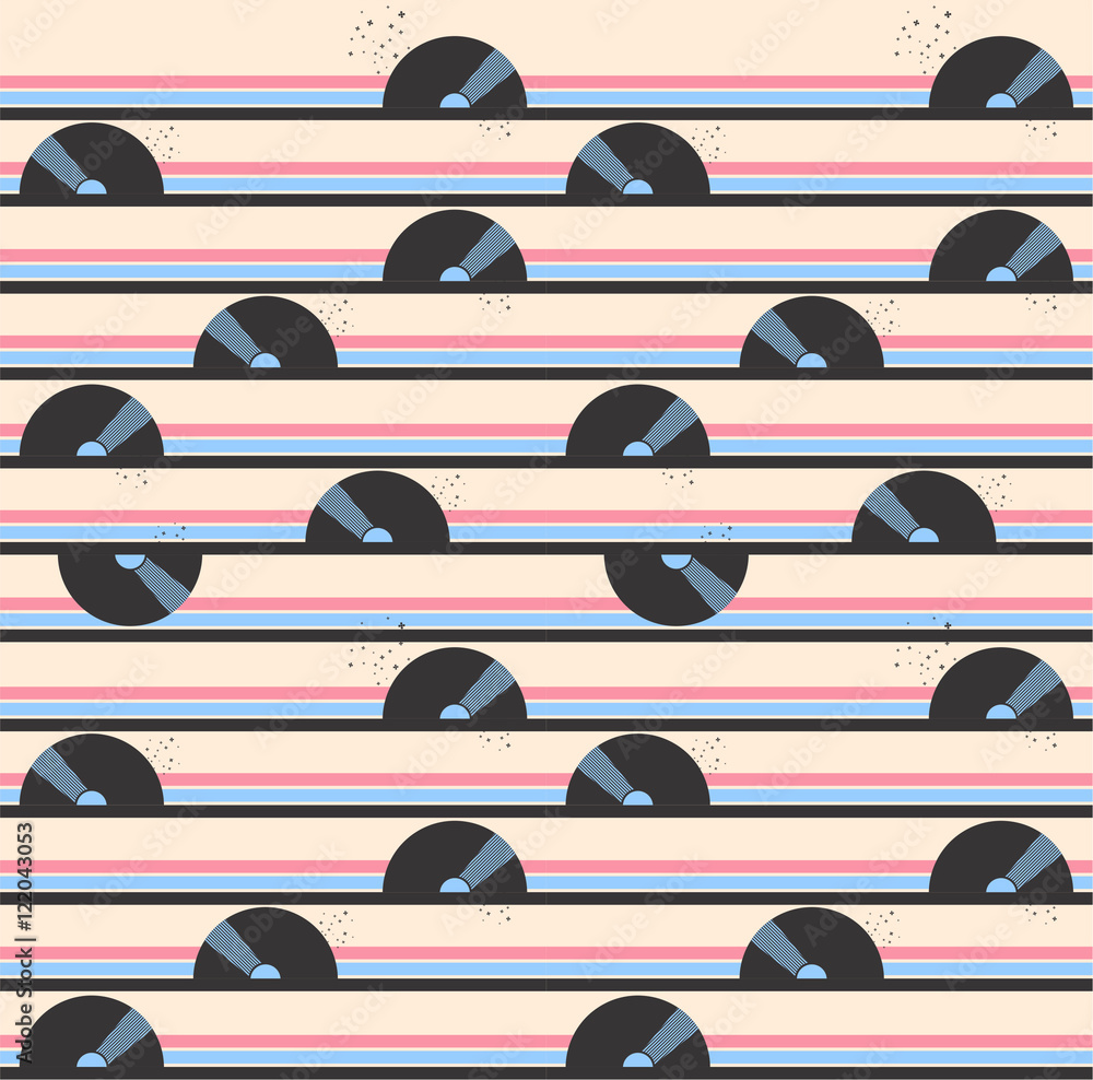 Vinyl Vector Pattern Stock Vector | Adobe Stock