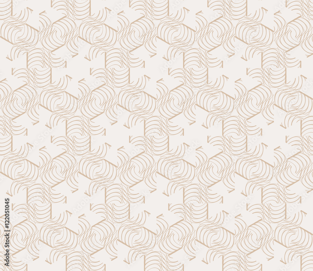 Beige tones. Abstract vector illustration with intricate sketches of ...