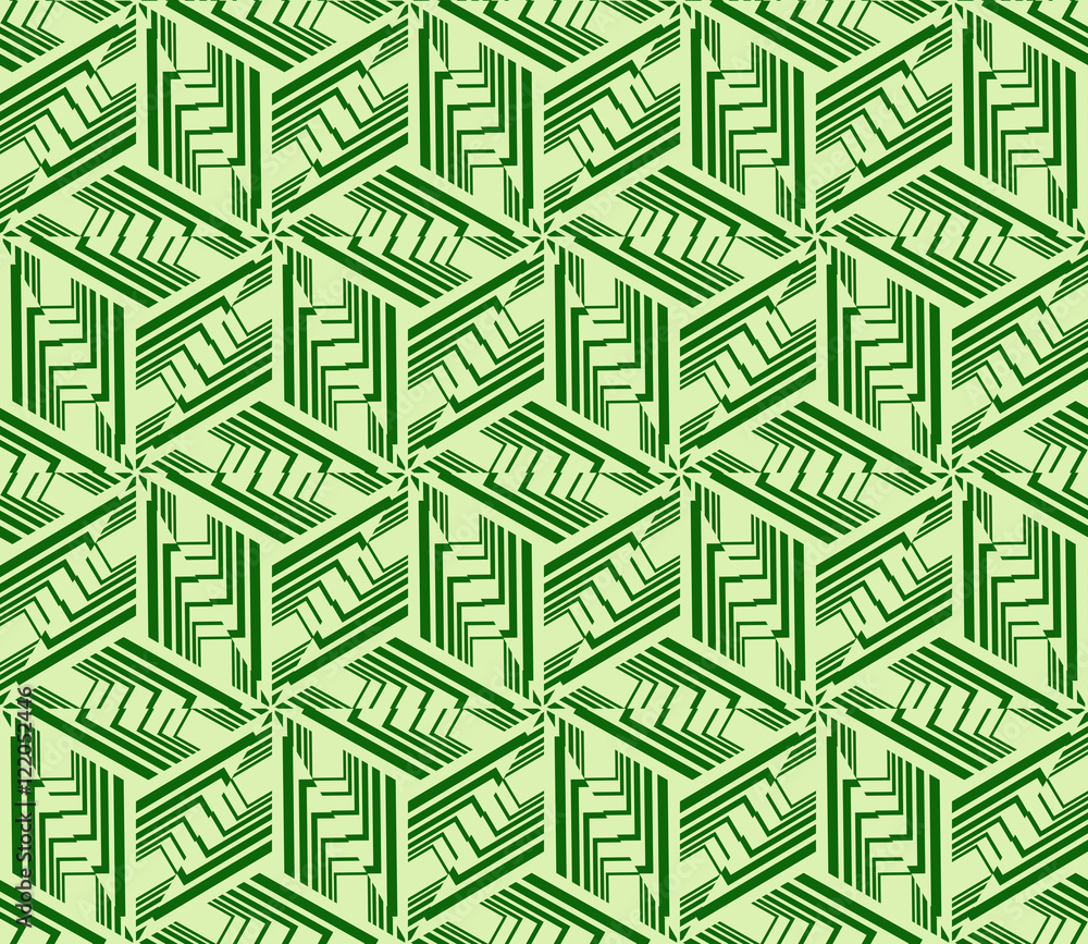 complex geometric pattern of lines, trigonometric shapes, curves ...