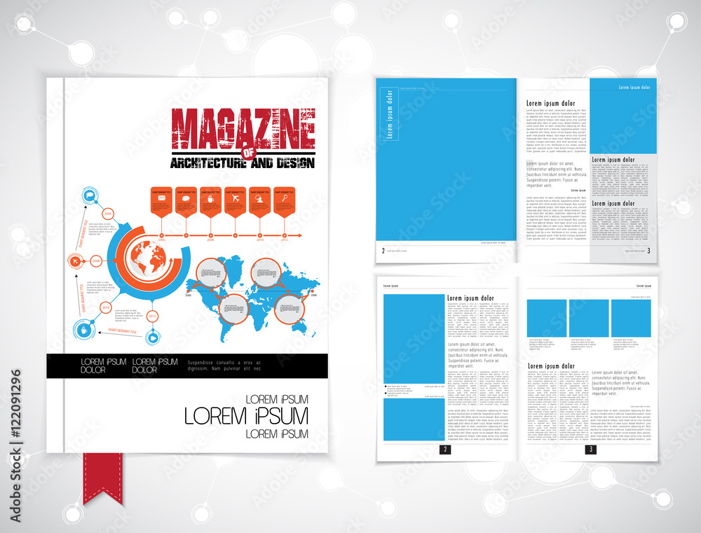 Design newspaper template Stock Vector | Adobe Stock
