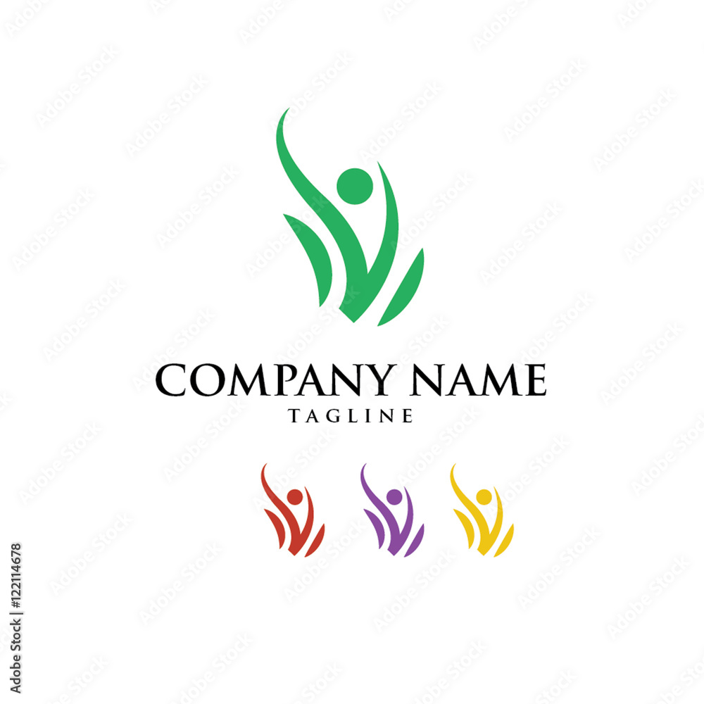 Young People Youth Logo Icon Vector Stock Vector | Adobe Stock