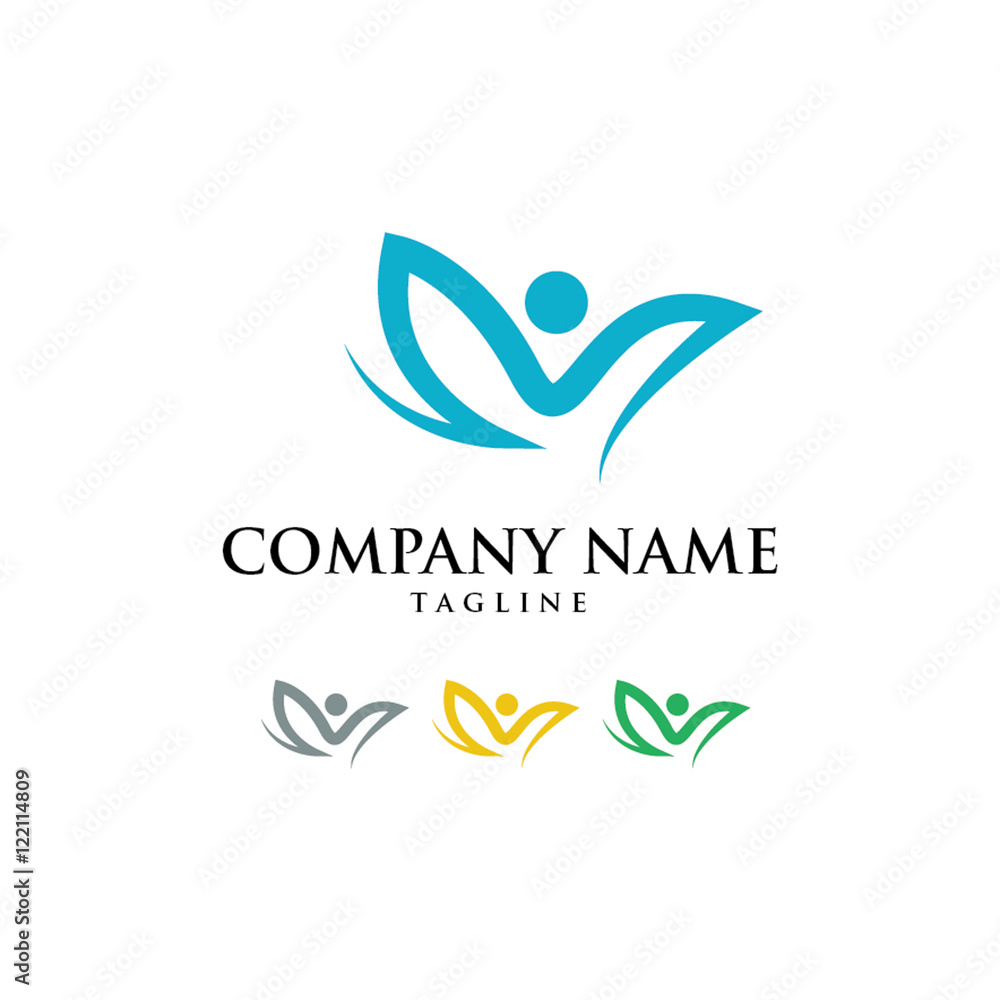 Young People Youth Logo Icon Vector Stock Vector | Adobe Stock