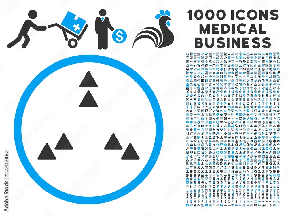 Move Out icon with 1000 medical business gray and blue vector ...