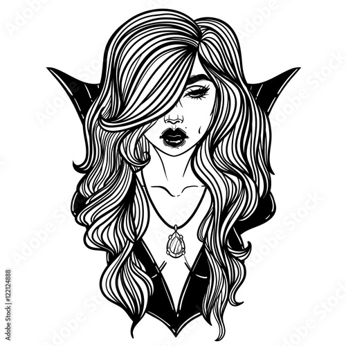 Vampire Clipart Black And White