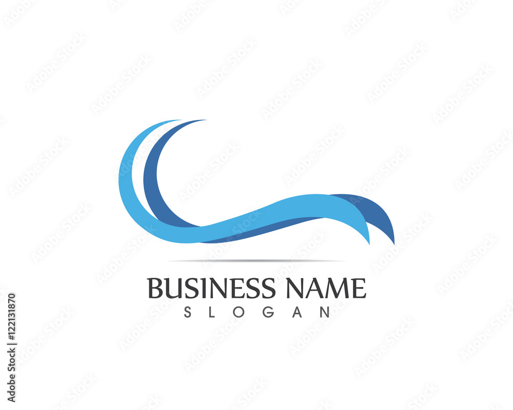 Wave Logo Stock Vector Adobe Stock