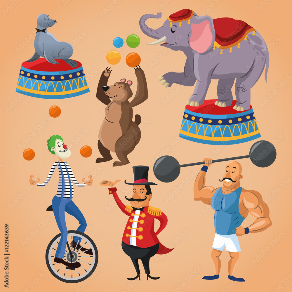 Circus Seal Cartoon
