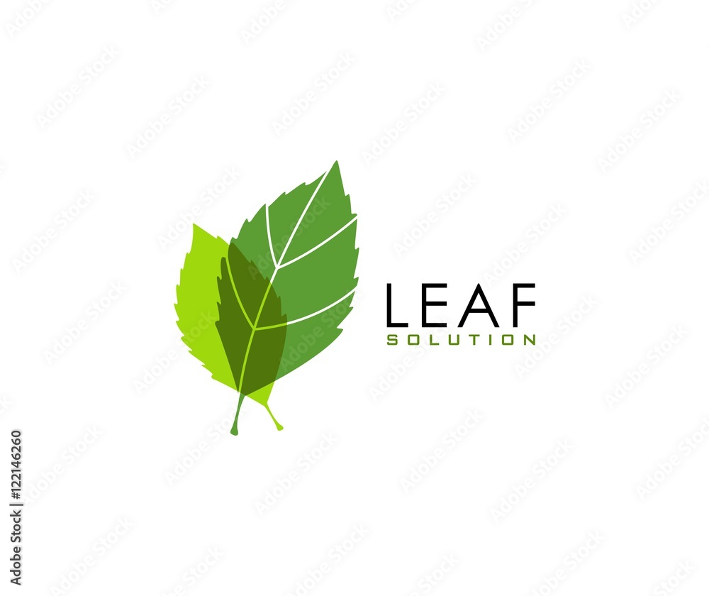 Leaf logo Stock Vector | Adobe Stock