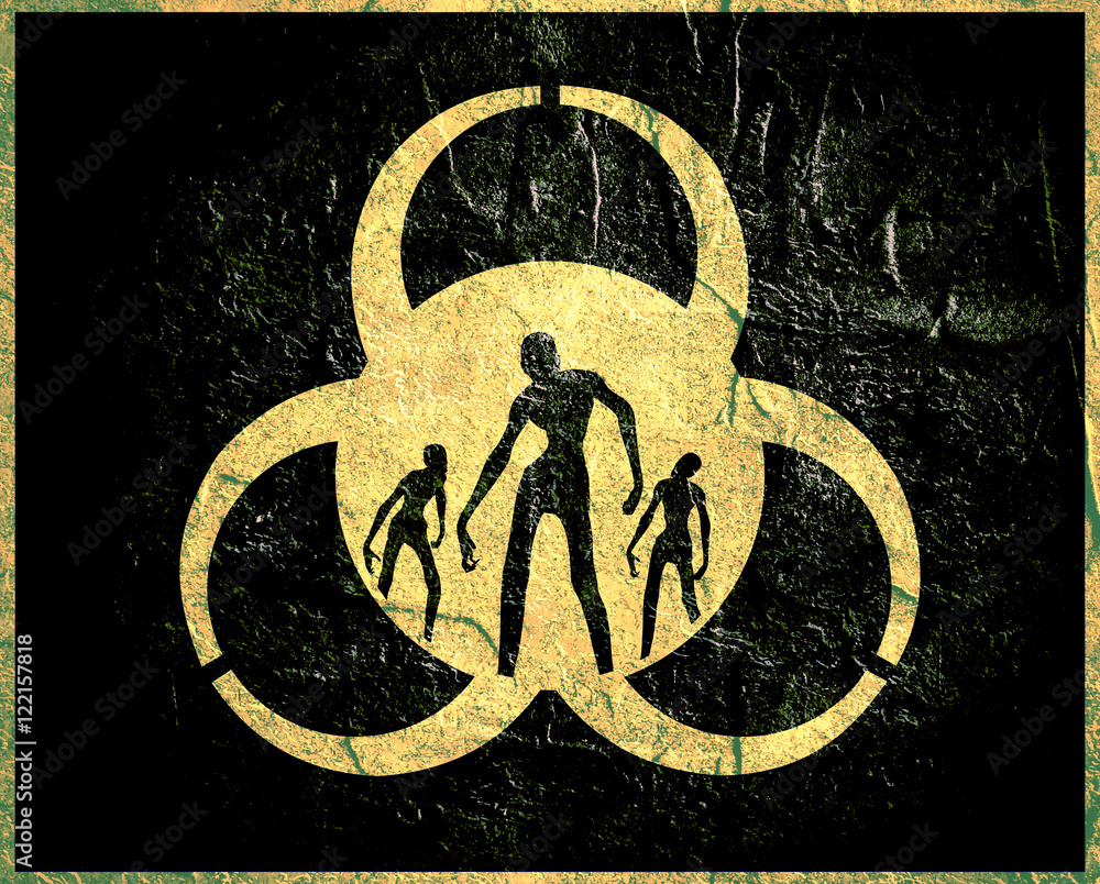 Zombie Biohazard Symbol Wallpaper