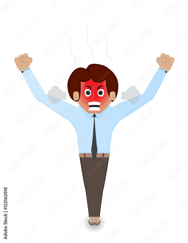 Angry Man Yelling Cartoon