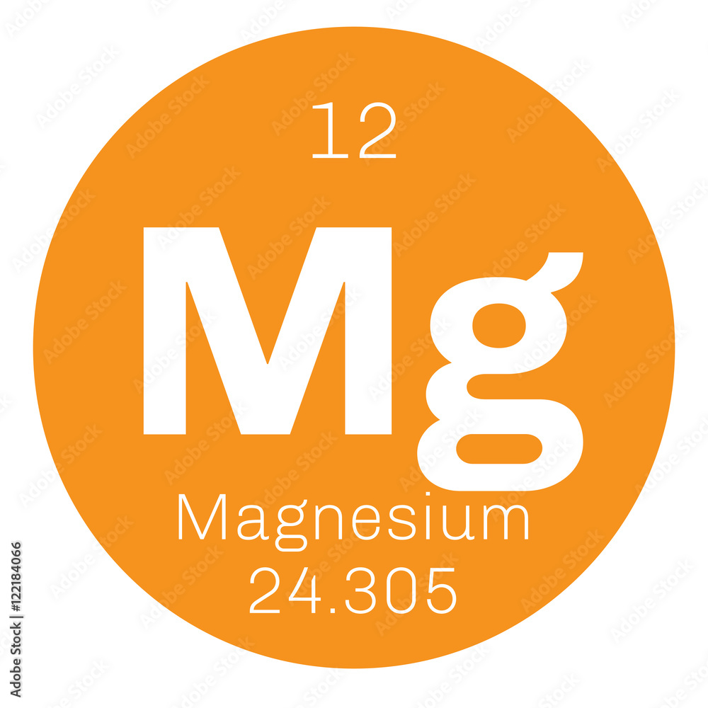 Magnesium chemical element Stock Vector | Adobe Stock