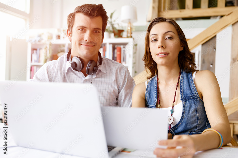 Start-up Team of two young people Stock Photo | Adobe Stock