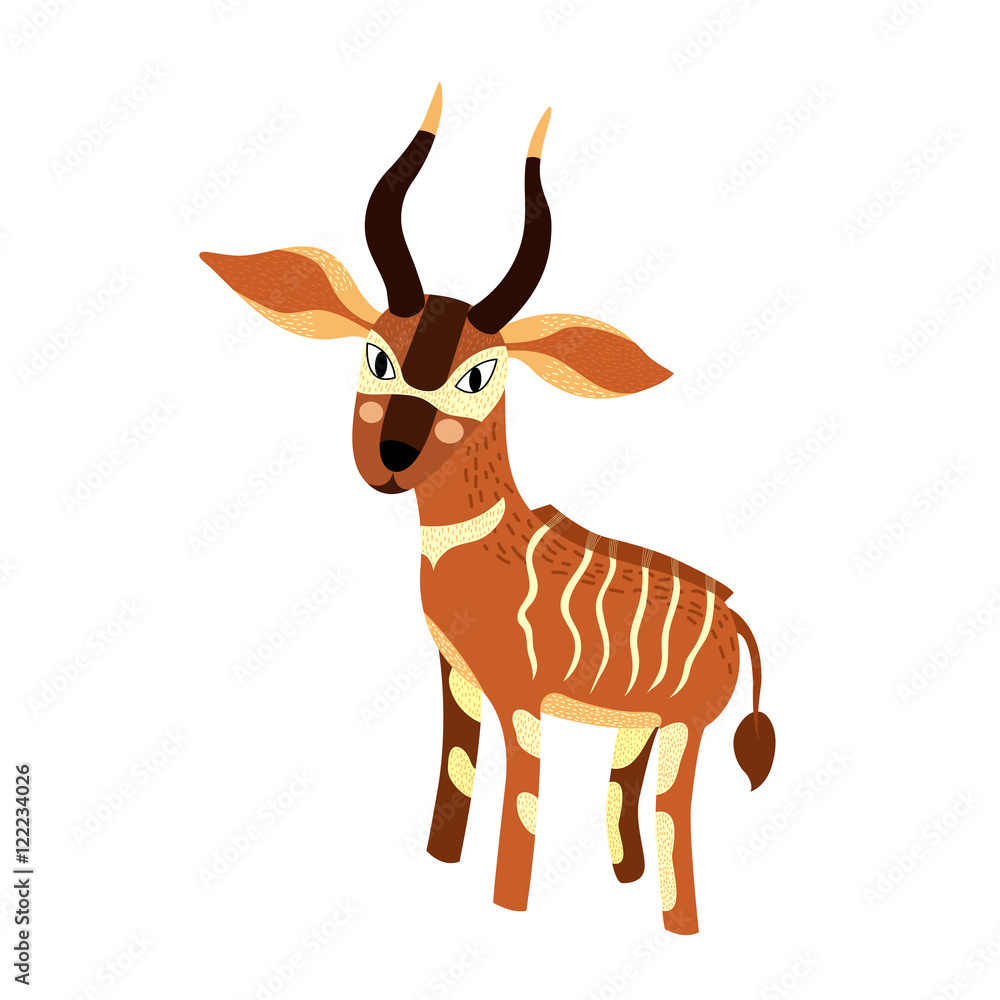 Bongo cartoon character. Isolated on white background. Vector ...