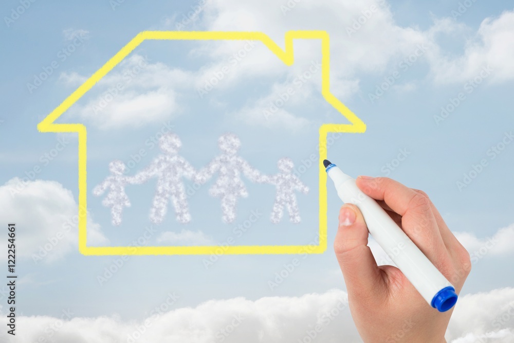 hand drawing family graphic Stock Photo | Adobe Stock