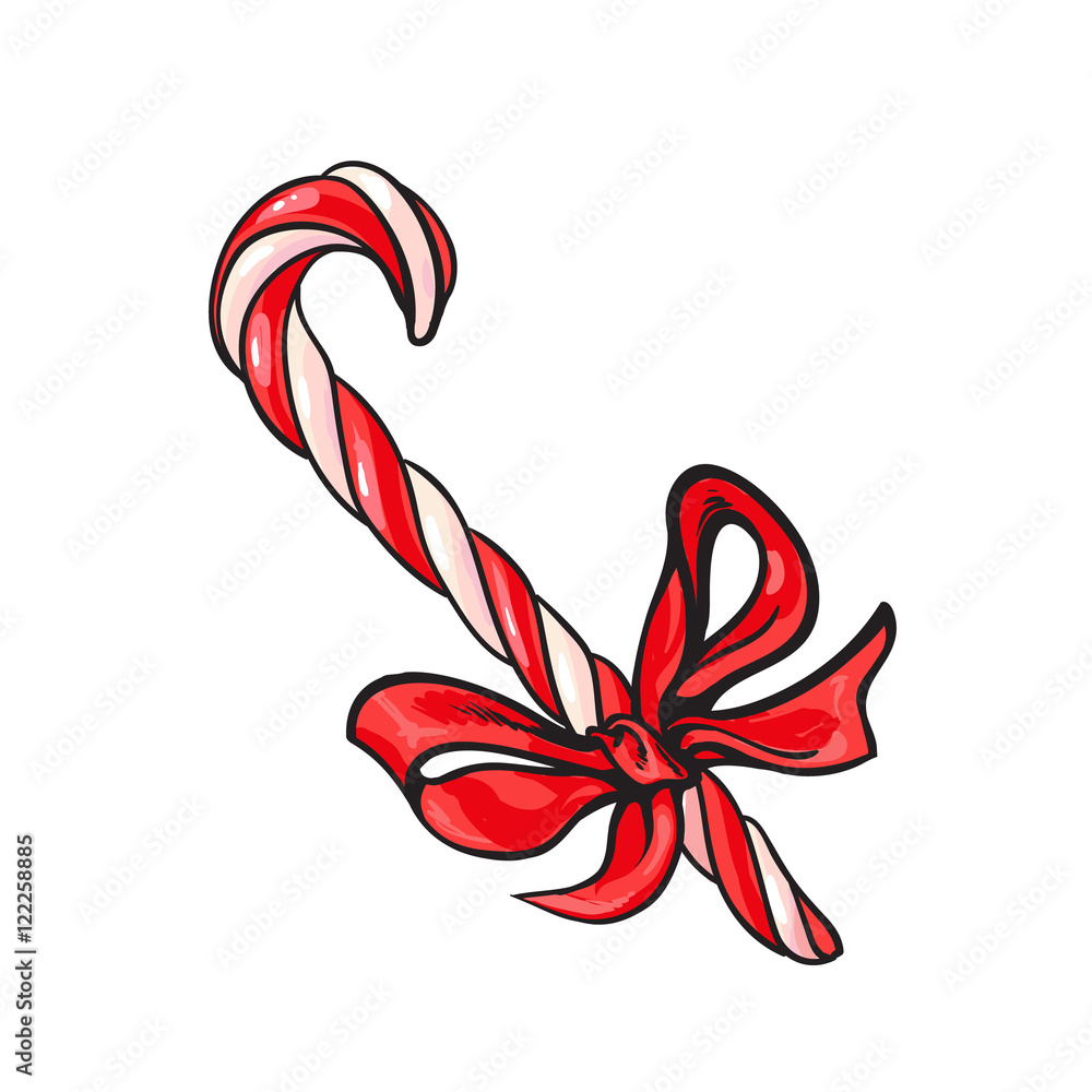 Cartoon Christmas Candy Cane