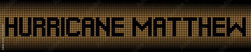 Hurricane Matthew text on warning signs illustration Stock Illustration ...