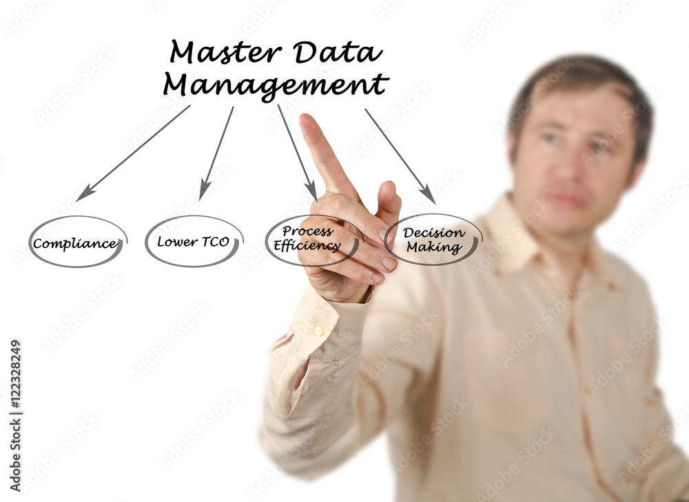 Diagram of Master Data Management Stock Photo | Adobe Stock