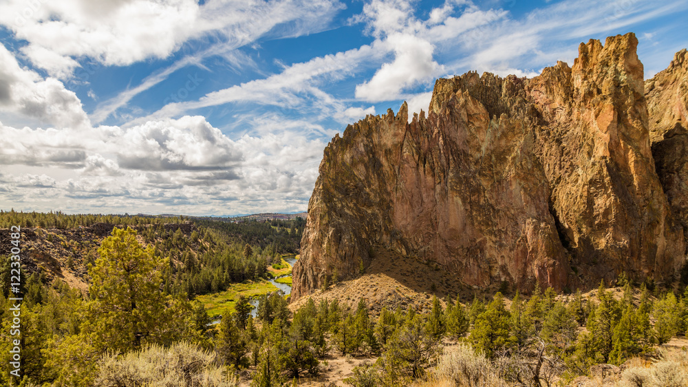The river is flowing among the rocks. Colorful Canyon. Amazing ...