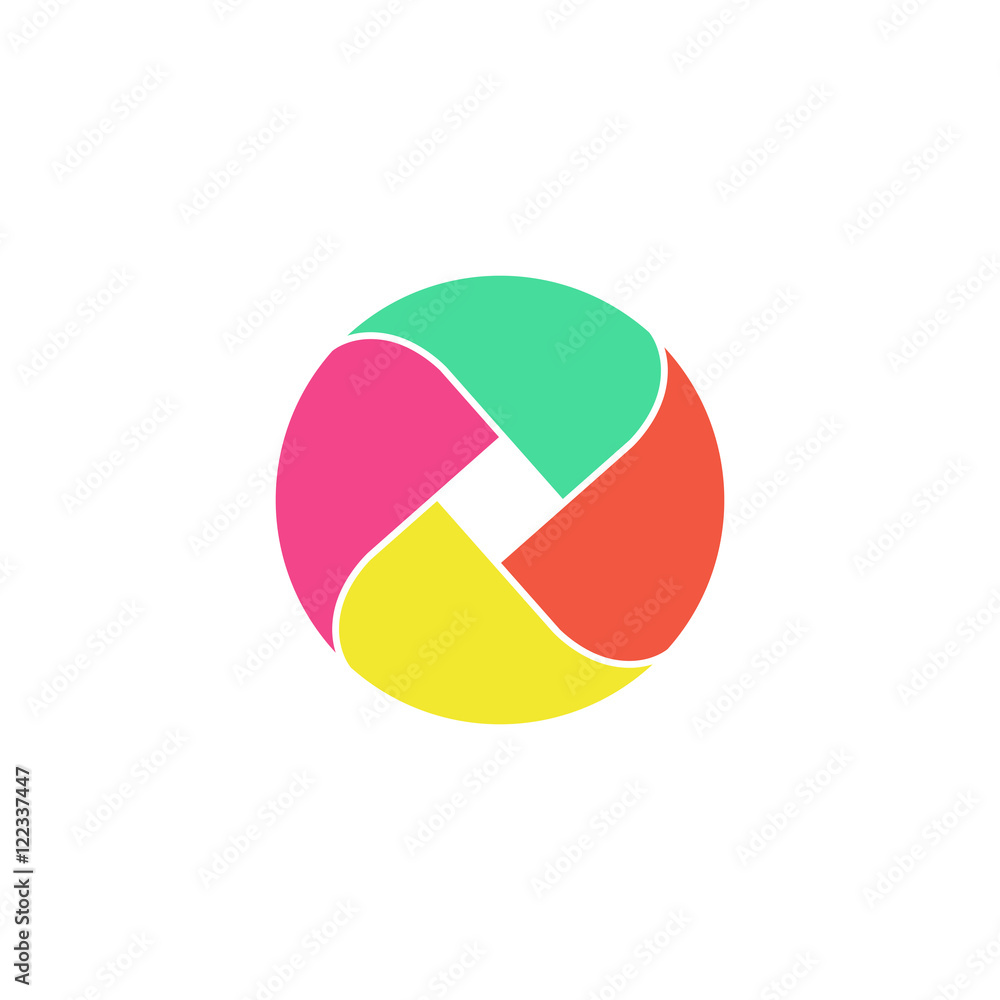 Loop circle Icon Vector Stock Vector | Adobe Stock