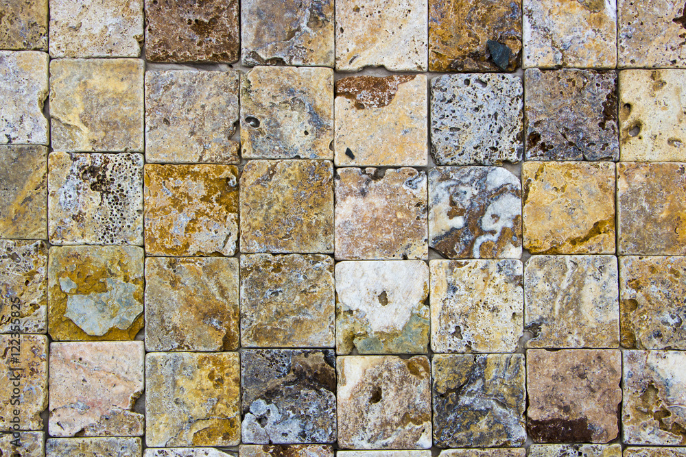 texture of colored sandstone bricks close-up, Stock Photo | Adobe Stock