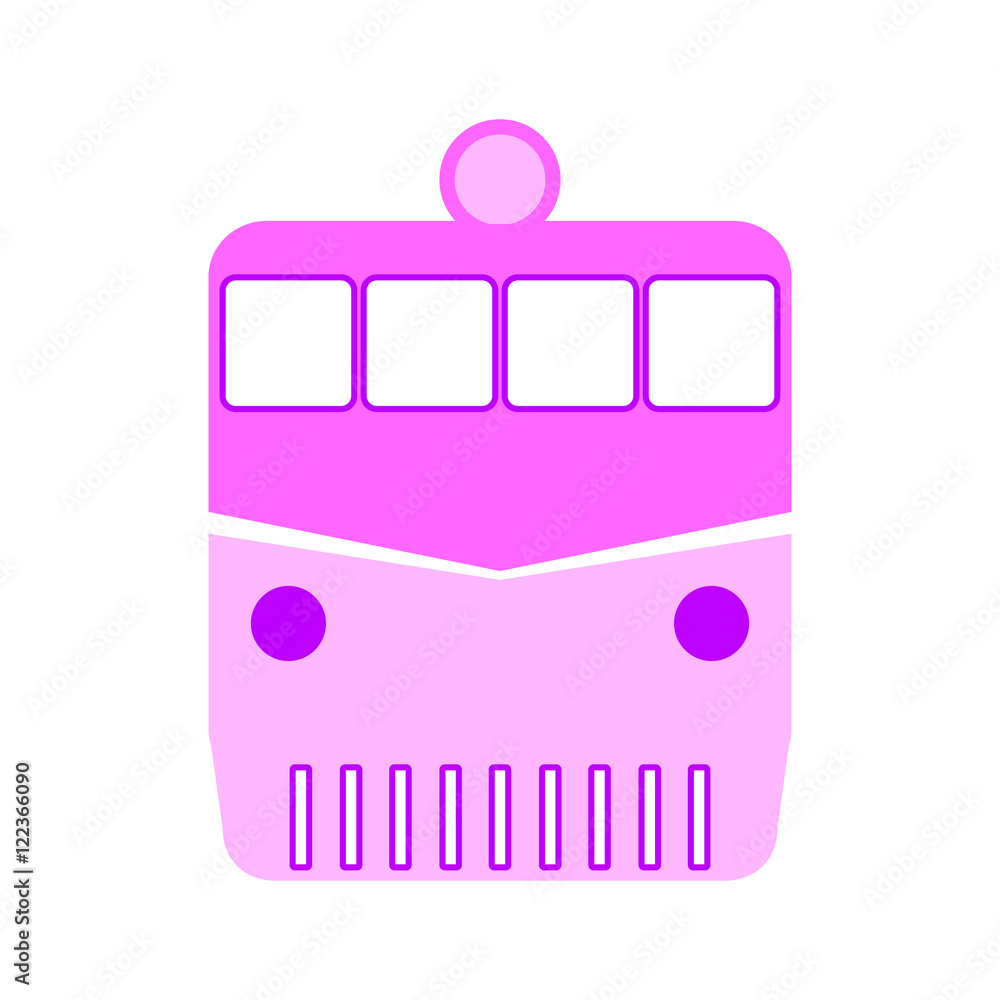 Locomotive symbol icon on white. Stock Vector | Adobe Stock
