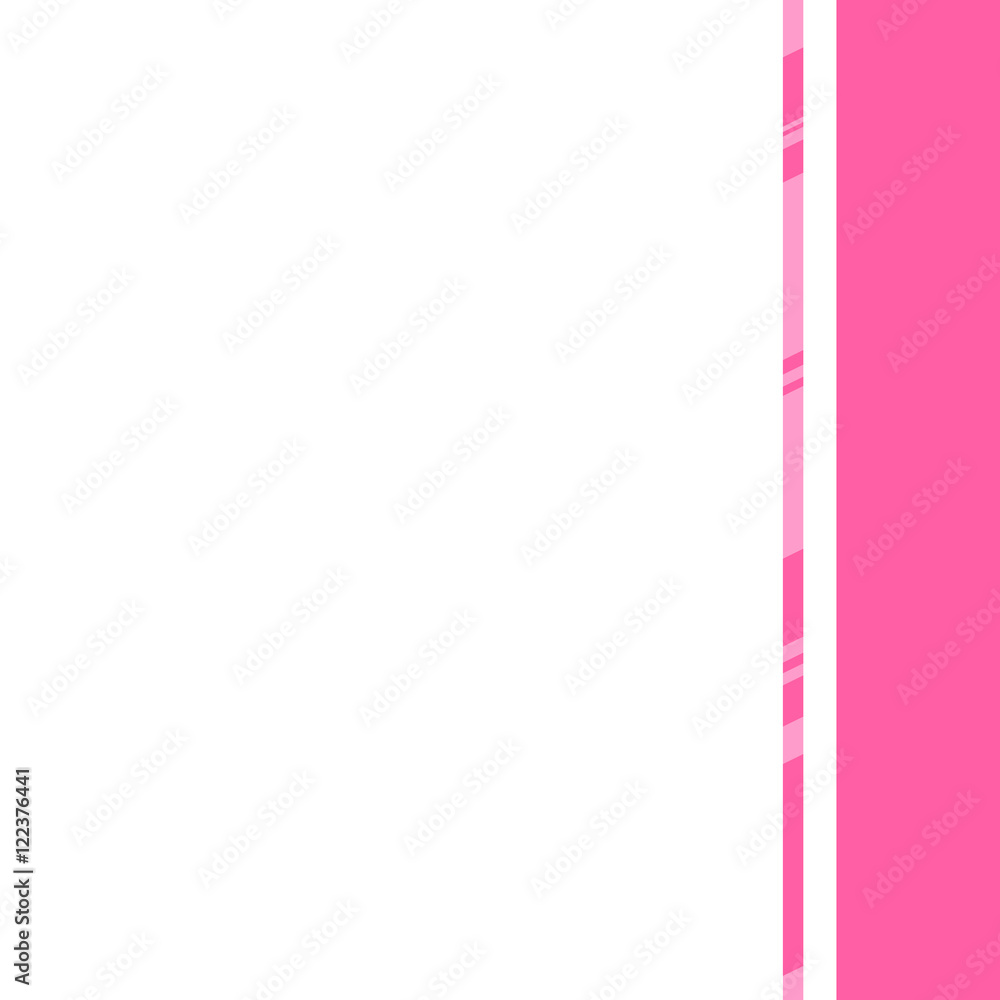 Pink ribbon side vertical border. International symbol of breast cancer ...