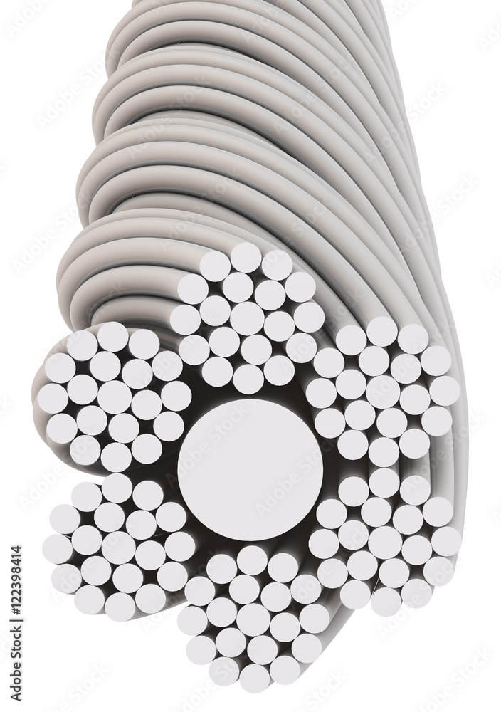 Wire rope Stock Illustration | Adobe Stock