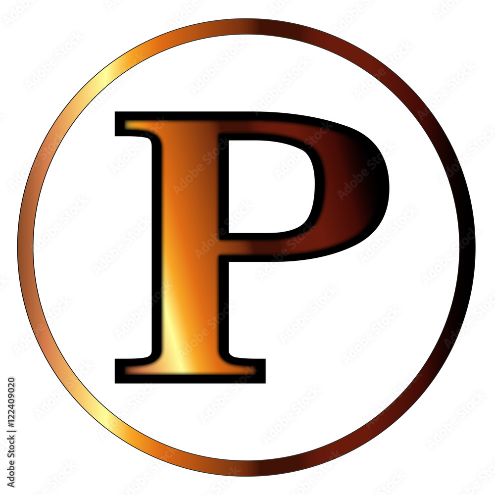 Rho Greek Letter Stock Vector | Adobe Stock