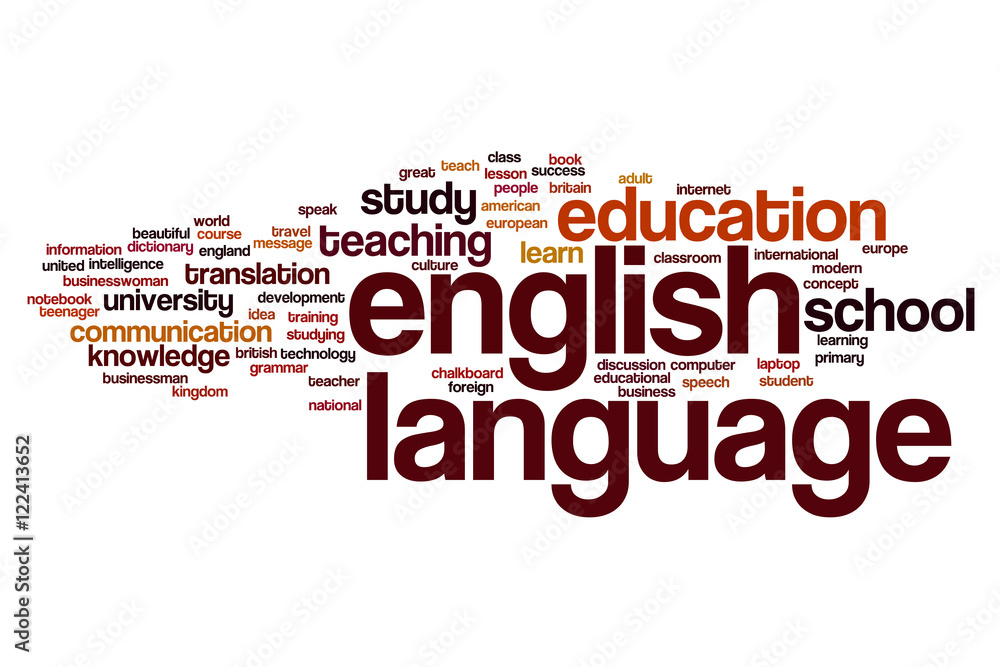 English language word cloud Stock-Illustration | Adobe Stock