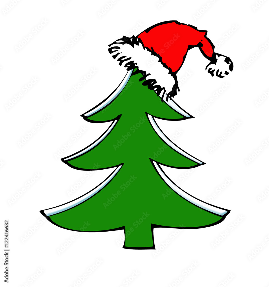 Tannenbaum Stock-Illustration | Adobe Stock