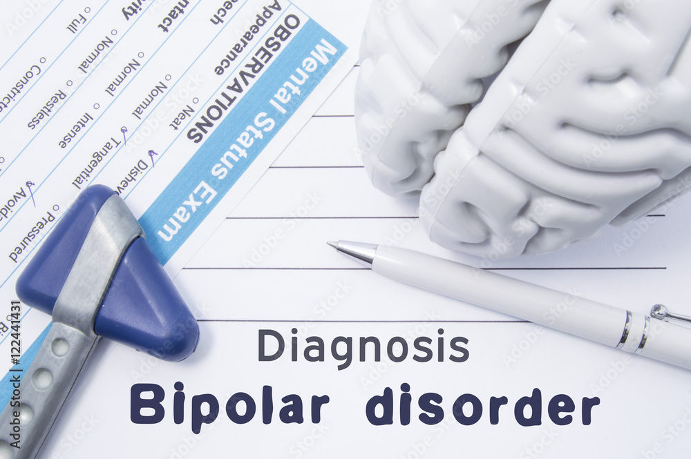 Diagnosis Bipolar Disorder. Medical psychiatrist opinion with written ...