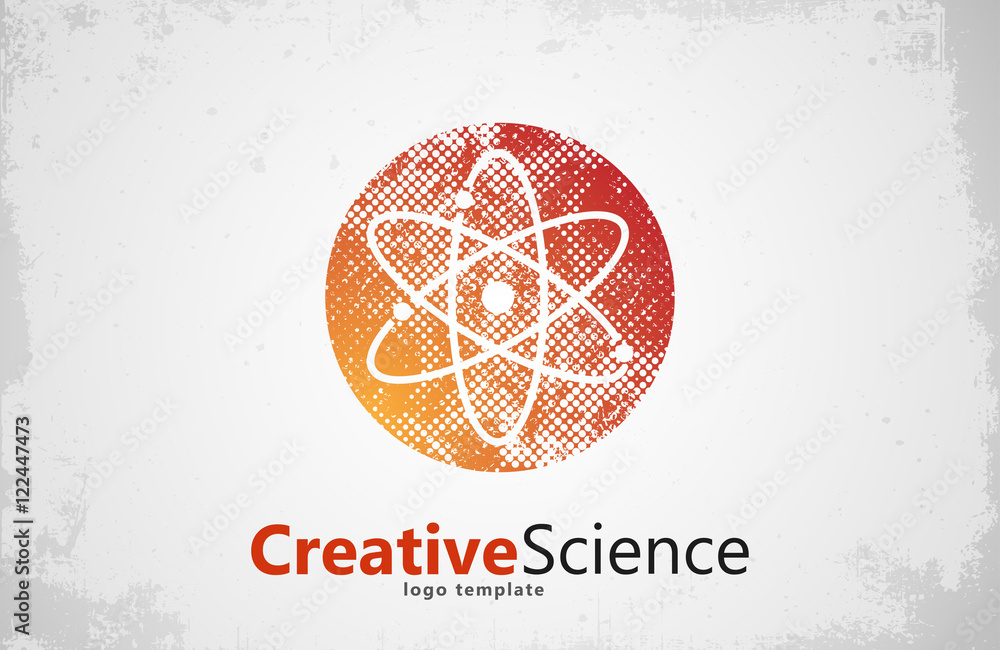 atom symbol. atom logo design. color atom. science logo Stock Vector ...