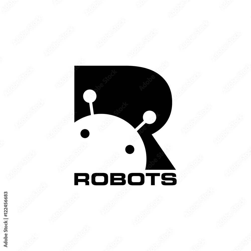 Letter R for Robotic Concept Stock Vector | Adobe Stock
