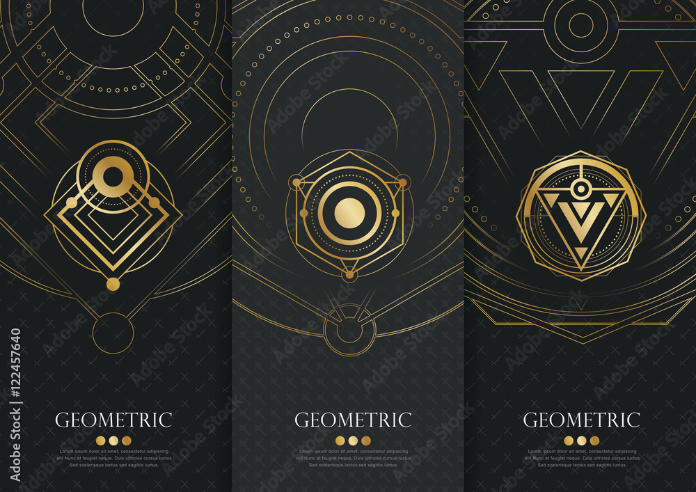 Vector set of templates packaging,black labels and frames for packaging ...