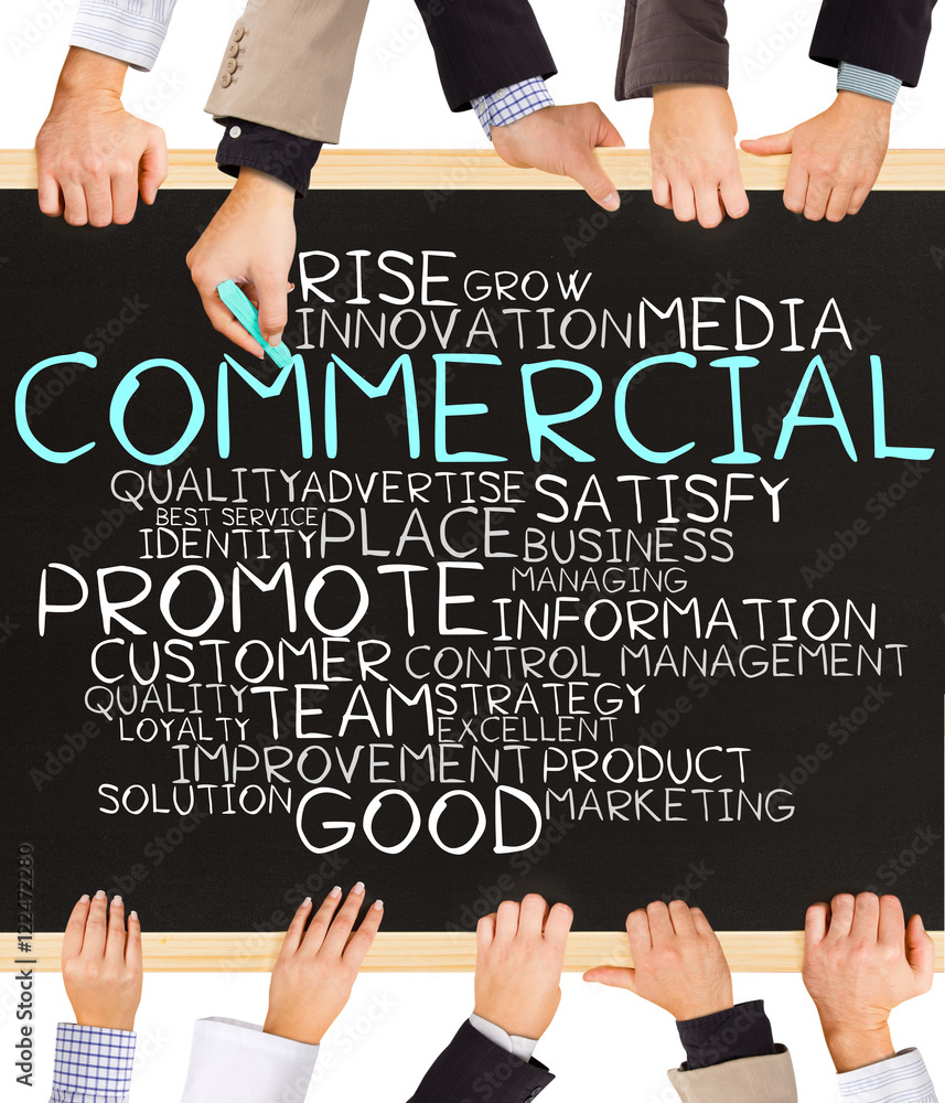 COMMERCIAL concept words Stock Photo | Adobe Stock