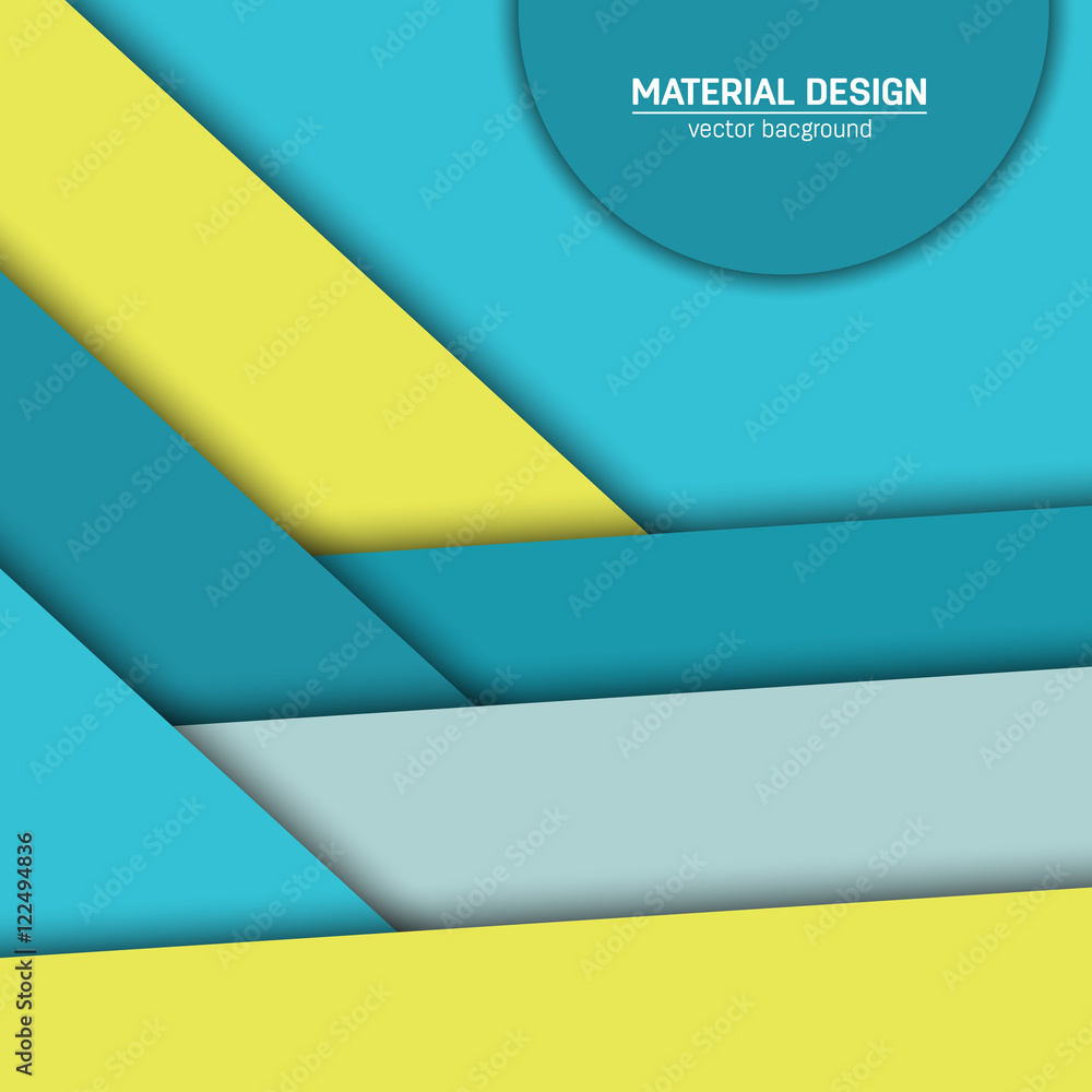 Vector material design background. Abstract creative concept layout ...
