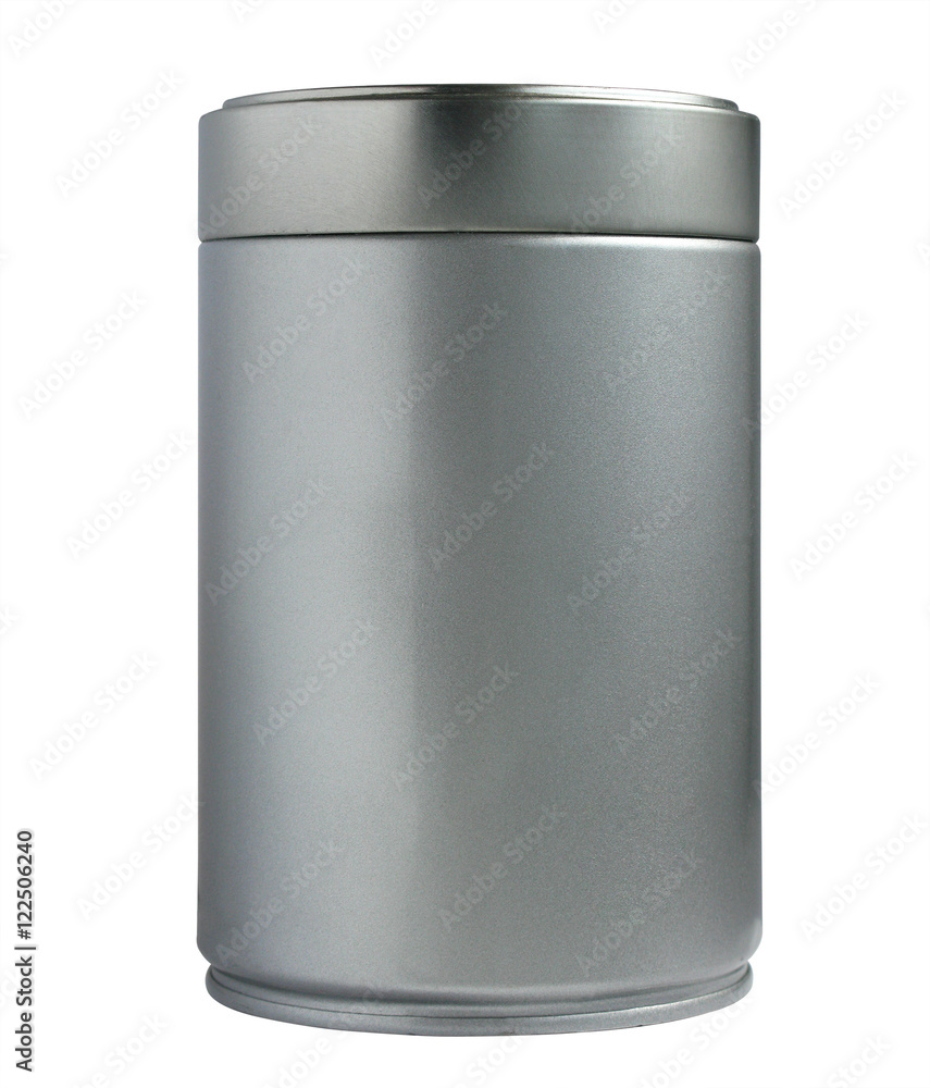 Metallic thin can container cylinder form isolated Stock Photo | Adobe ...