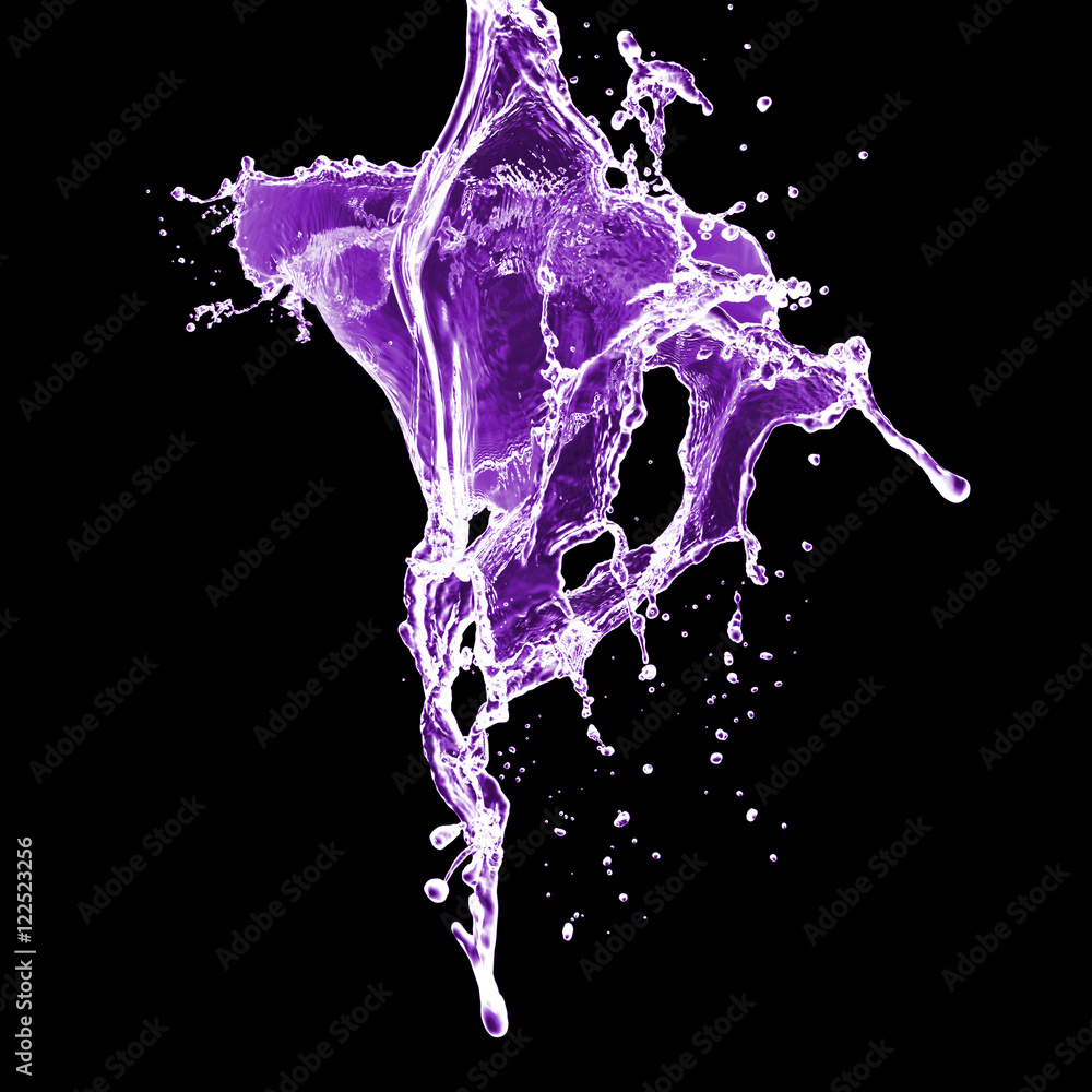 splash on black background. Paint splash for design use. splash paint ...