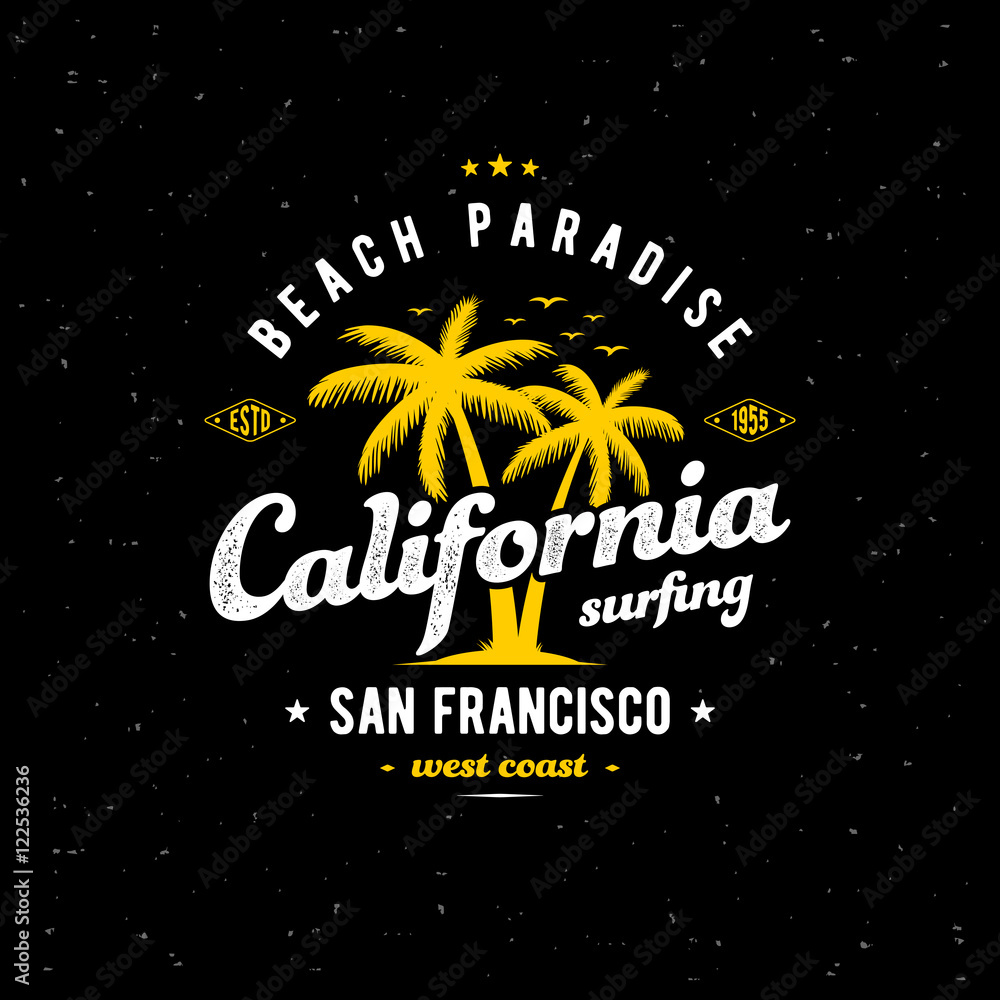 California print black Stock Vector | Adobe Stock